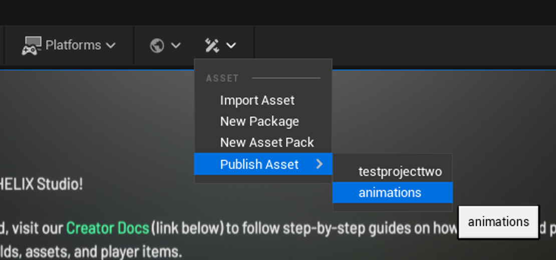Create Custom Animations - Documentation